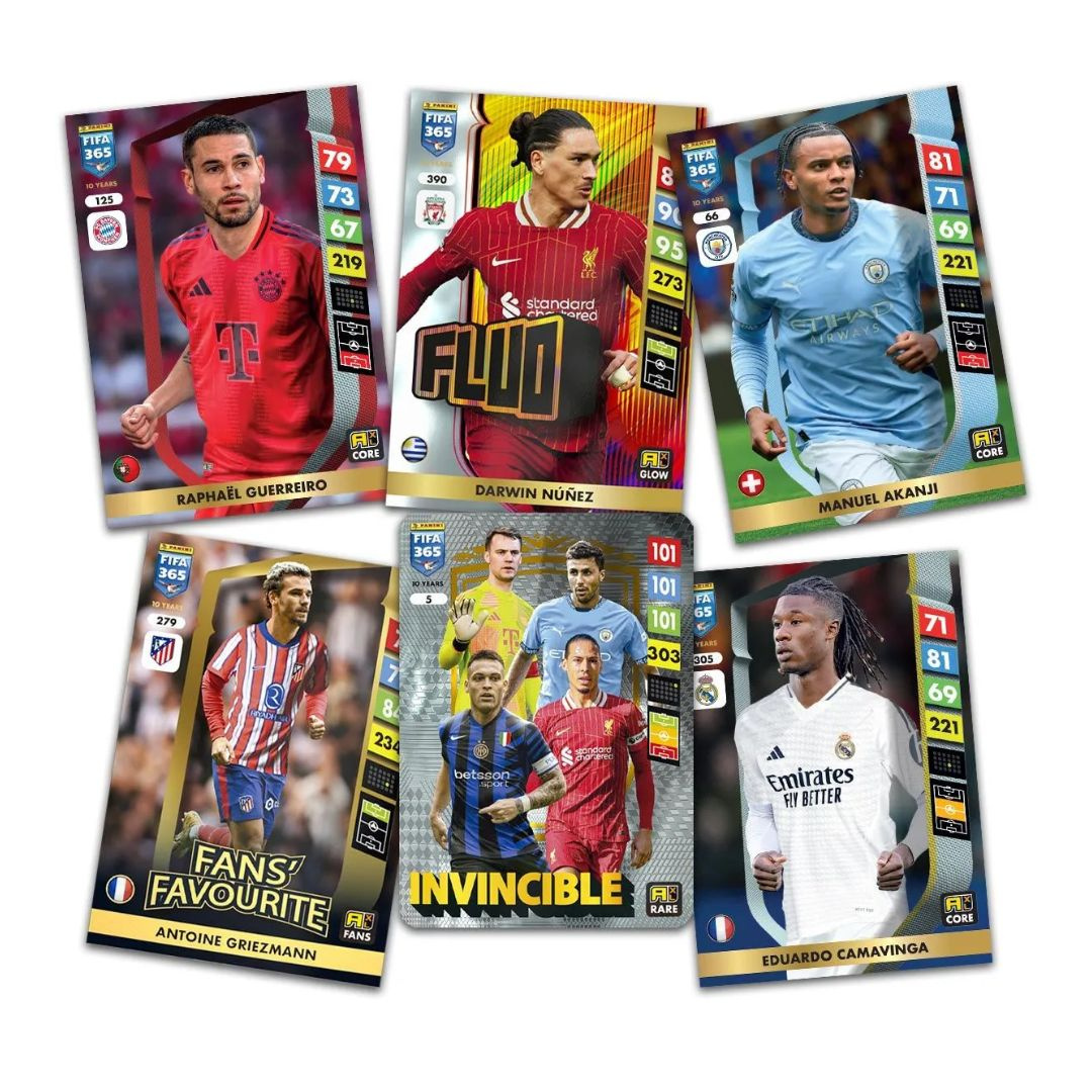 Box 50 saszetek Panini FIFA 365 Adrenalyn XL 2025